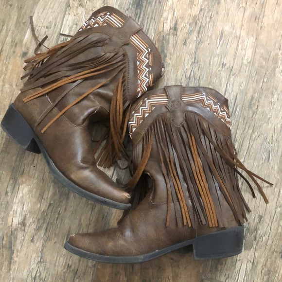 Roper | Shoes | Girls Fringed Roper Boots | Poshmark